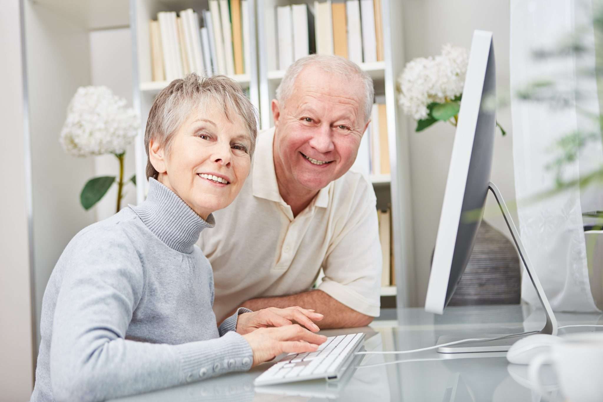 Senior couple at place of work - Wise Caregiving