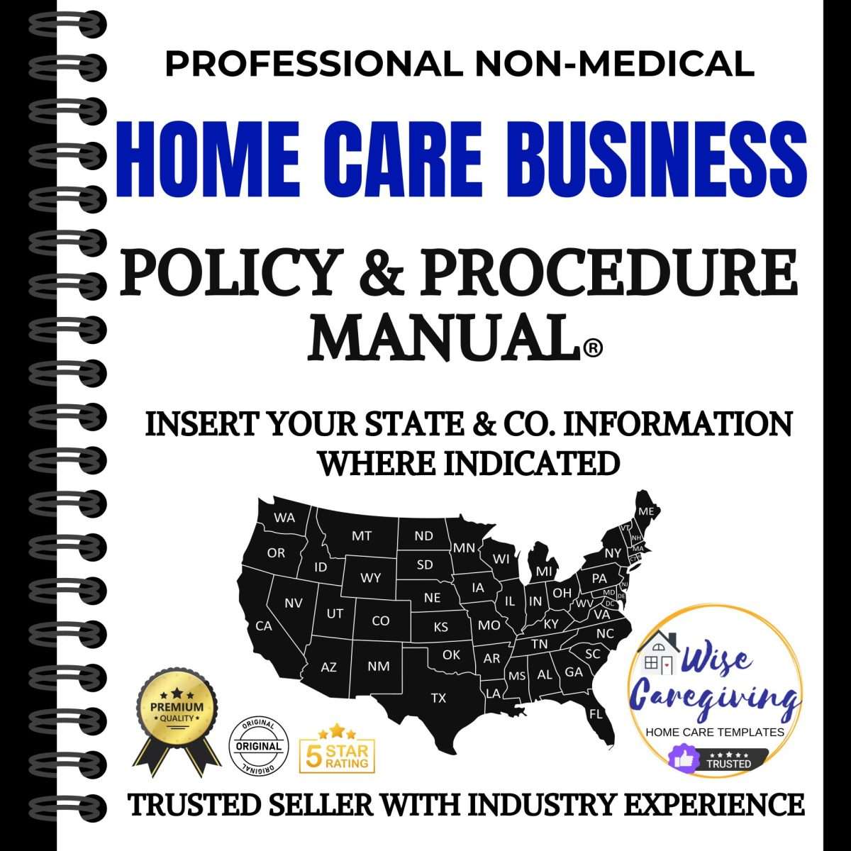 Home Care Policy and Procedure Manual-Wise Caregiving Template Shop (5 ...