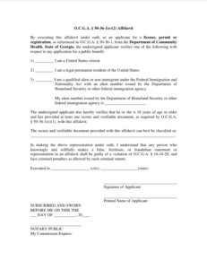 Affidavit PHCP-GA - Wise Caregiving