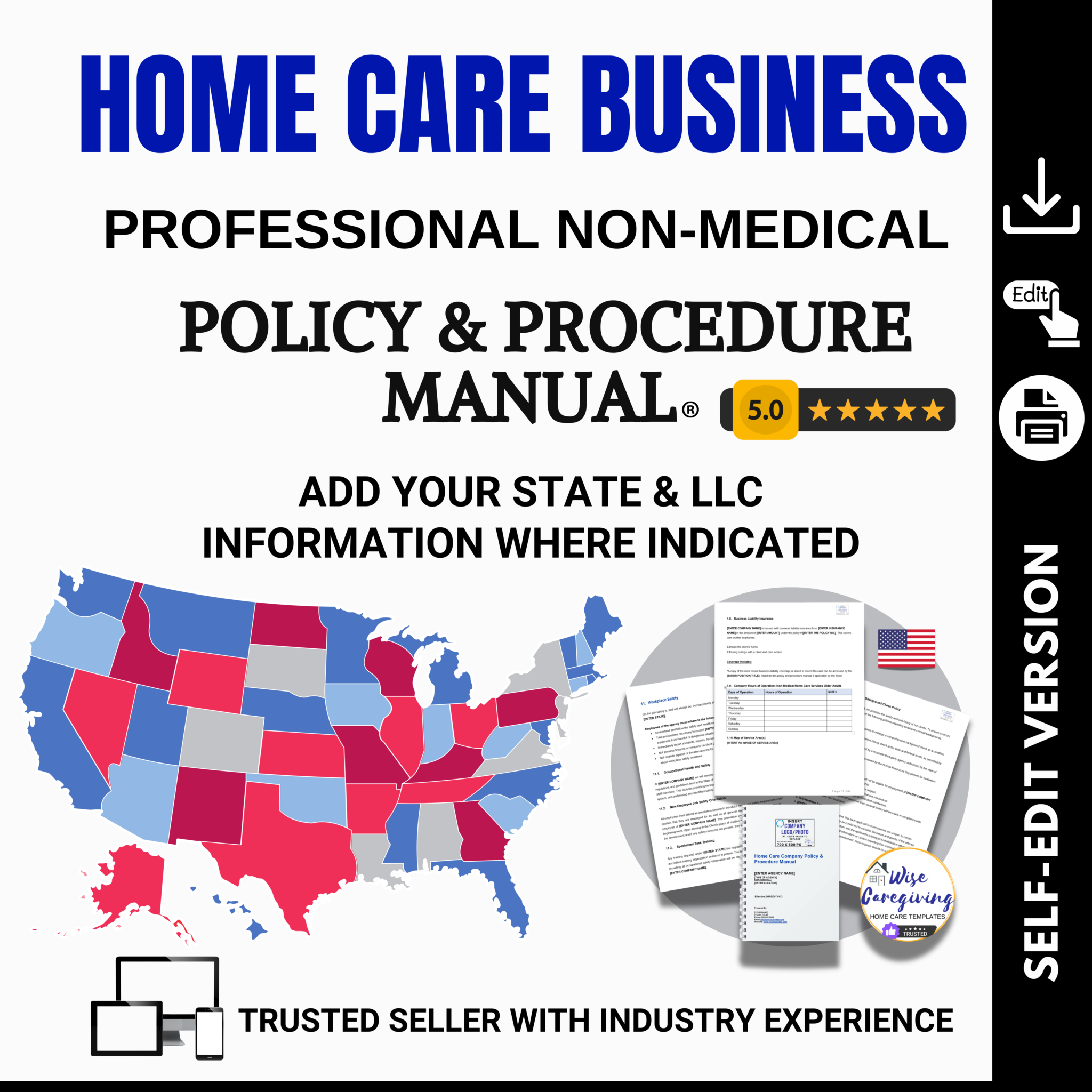 Self-Edit Home Care Policy and Procedure Manual-Non-Medical-Wise ...
