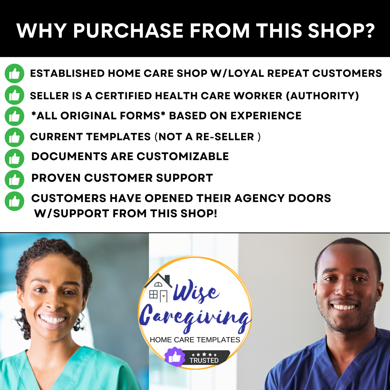 Wise Caregiving Shop-Home Care Business Templates - Wise Caregiving